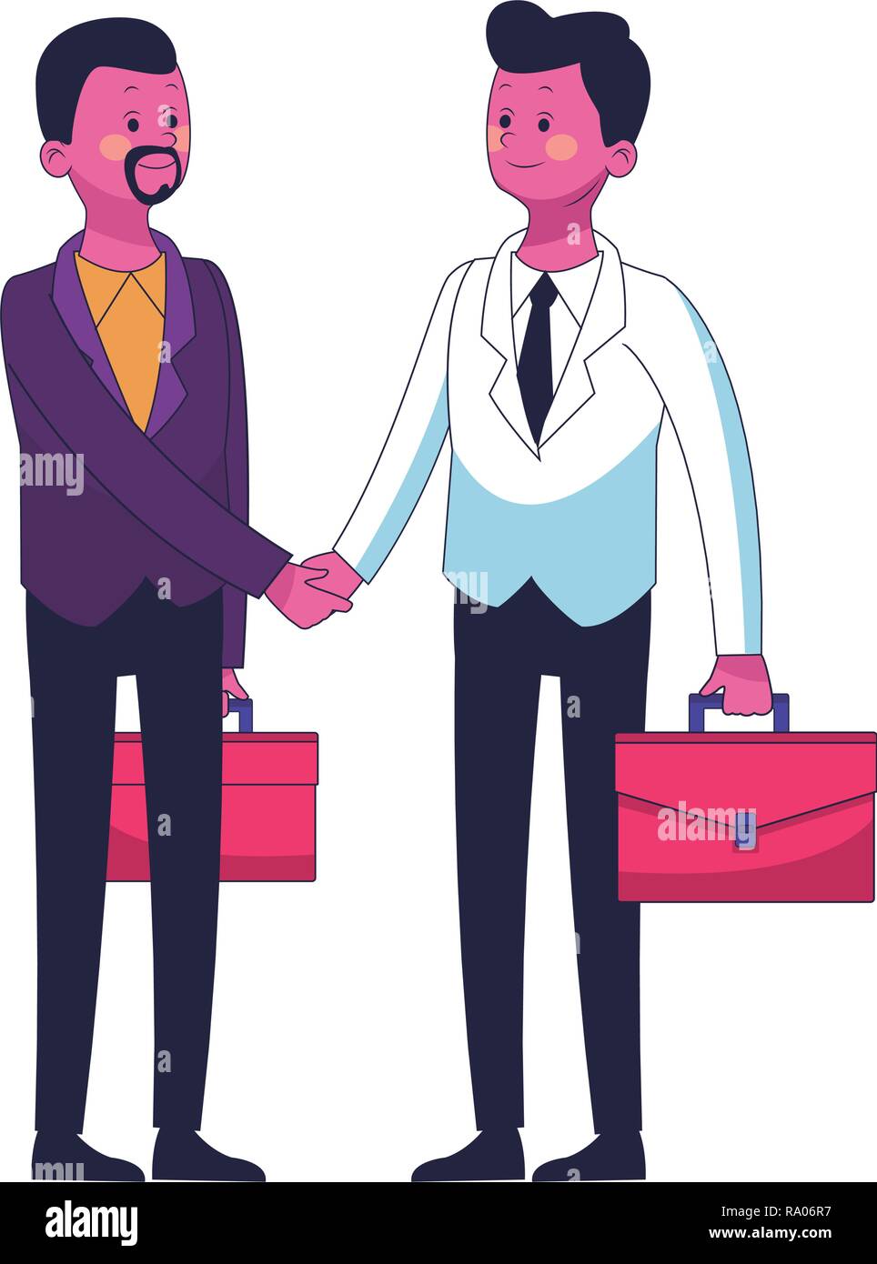 business coworkers executives cartoon vector illustration graphic ...