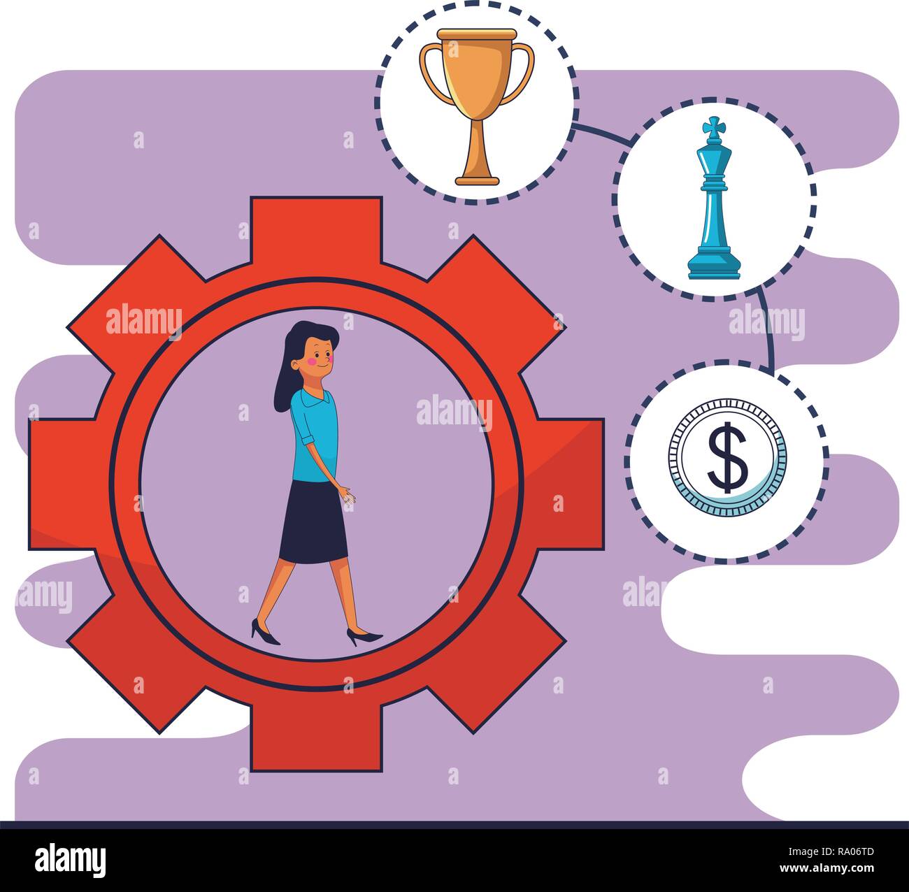 executive businesswoman vector illustration graphic design Stock Vector ...