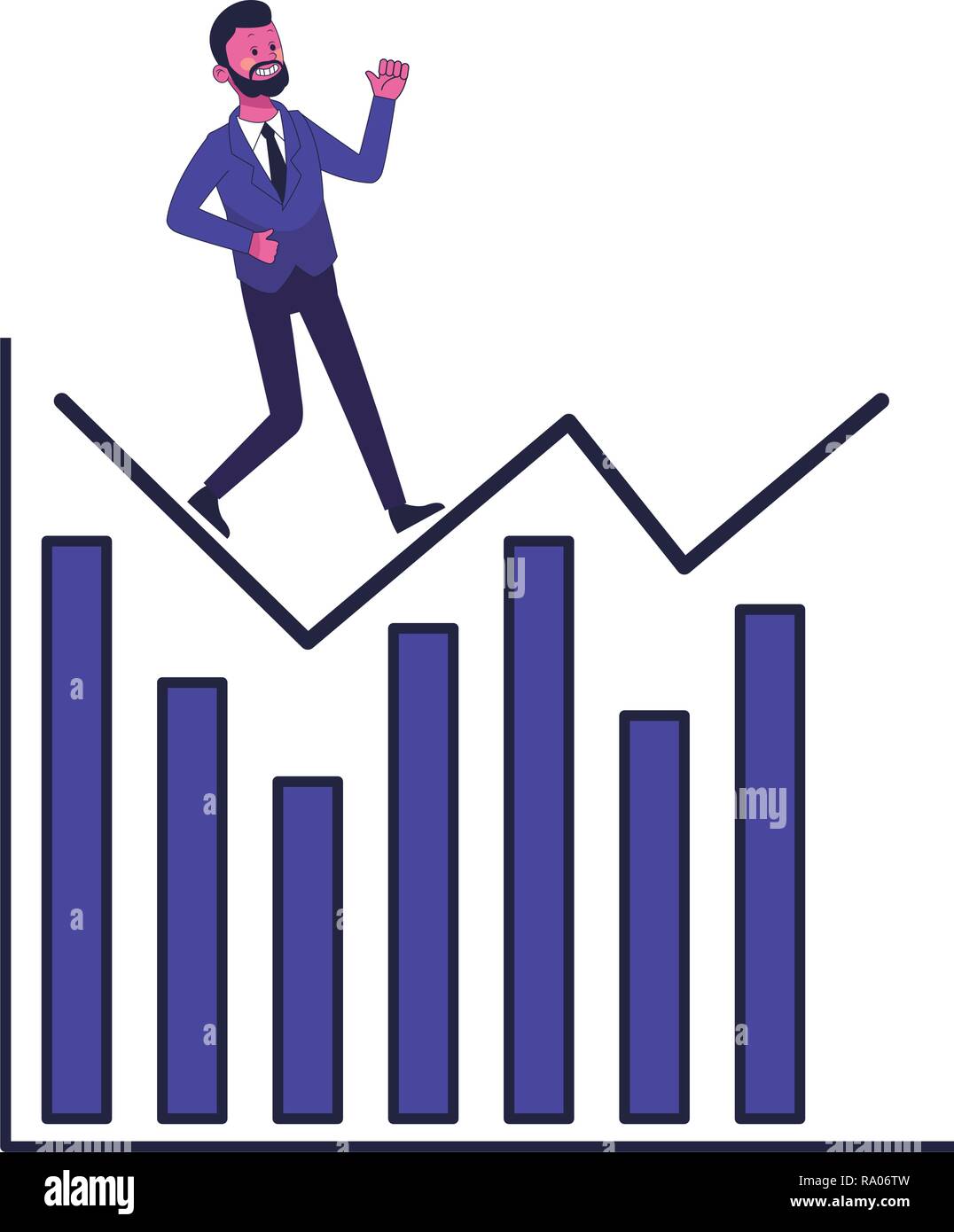 executive businessman cartoon vector illustration graphic design Stock ...