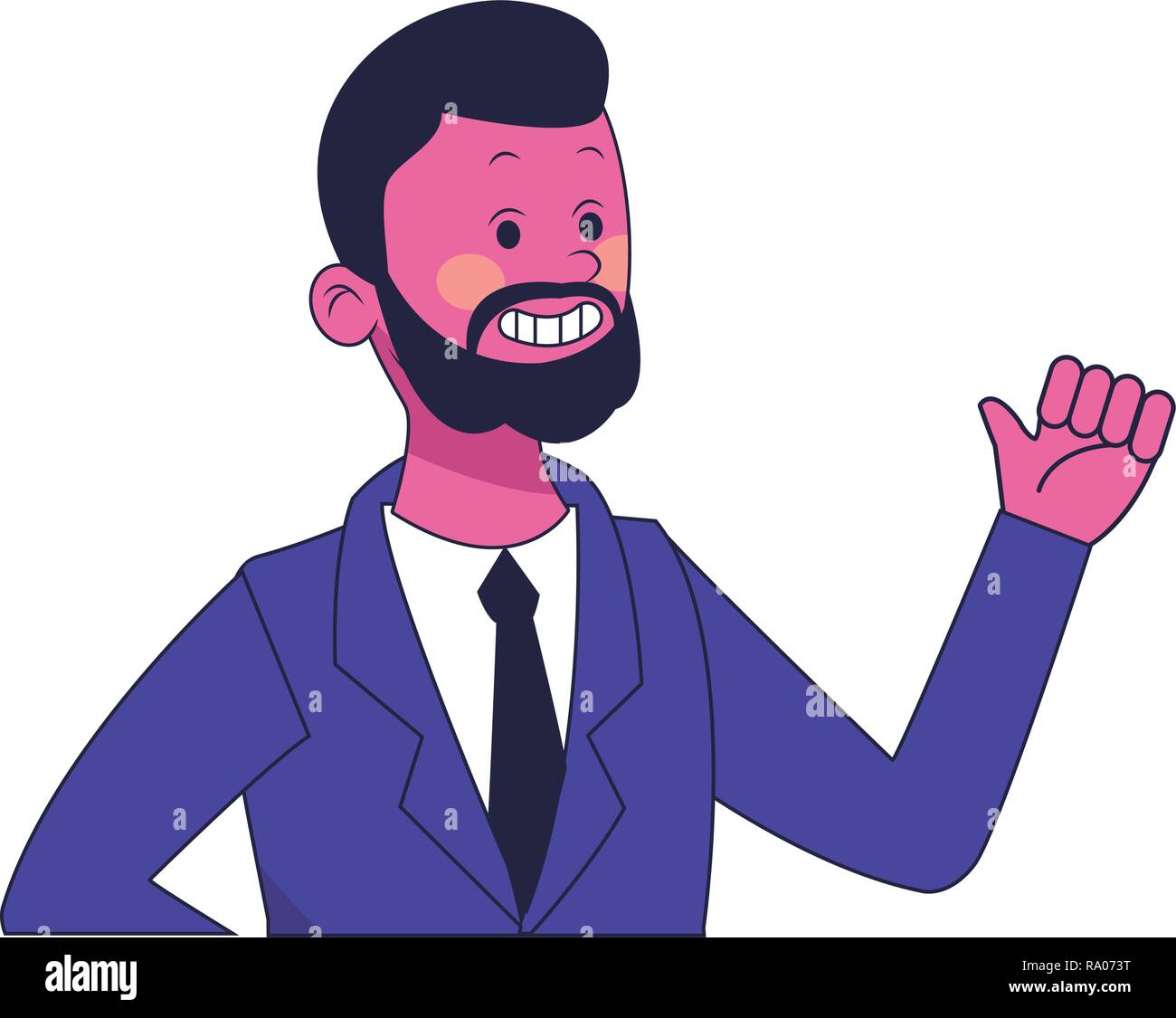 executive businessman cartoon vector illustration graphic design Stock ...