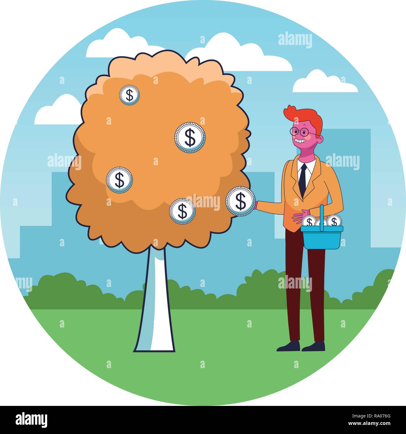 executive businessman cartoon vector illustration graphic design Stock ...