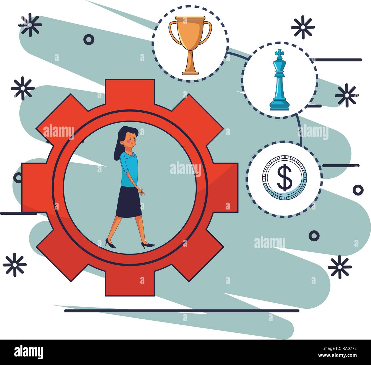 executive businesswoman vector illustration graphic design Stock Vector ...