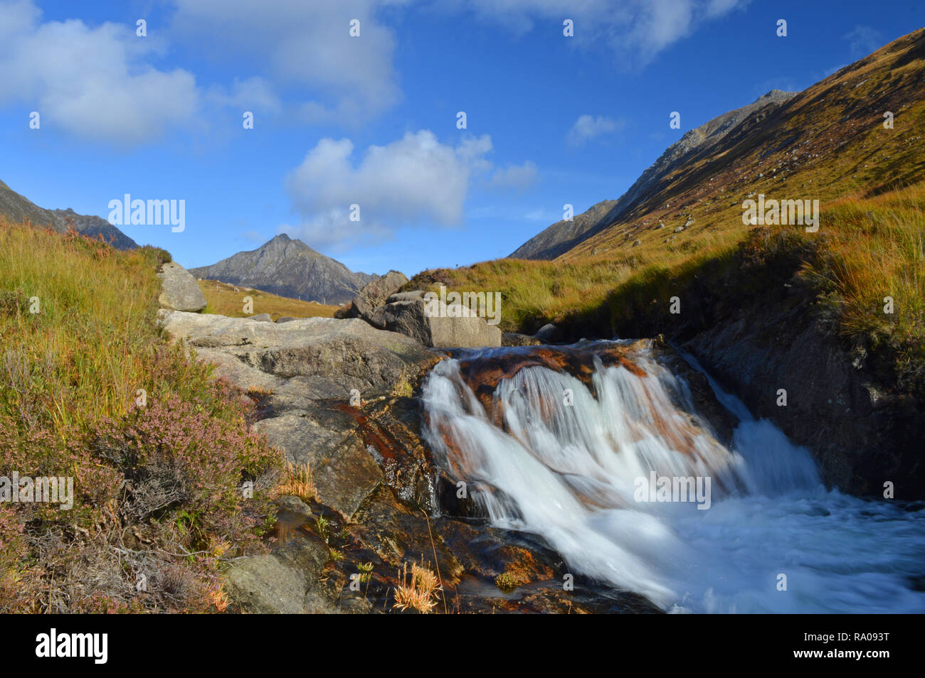 Views from walk in Glen Rosa on the Isle of Arran Stock Photo - Alamy