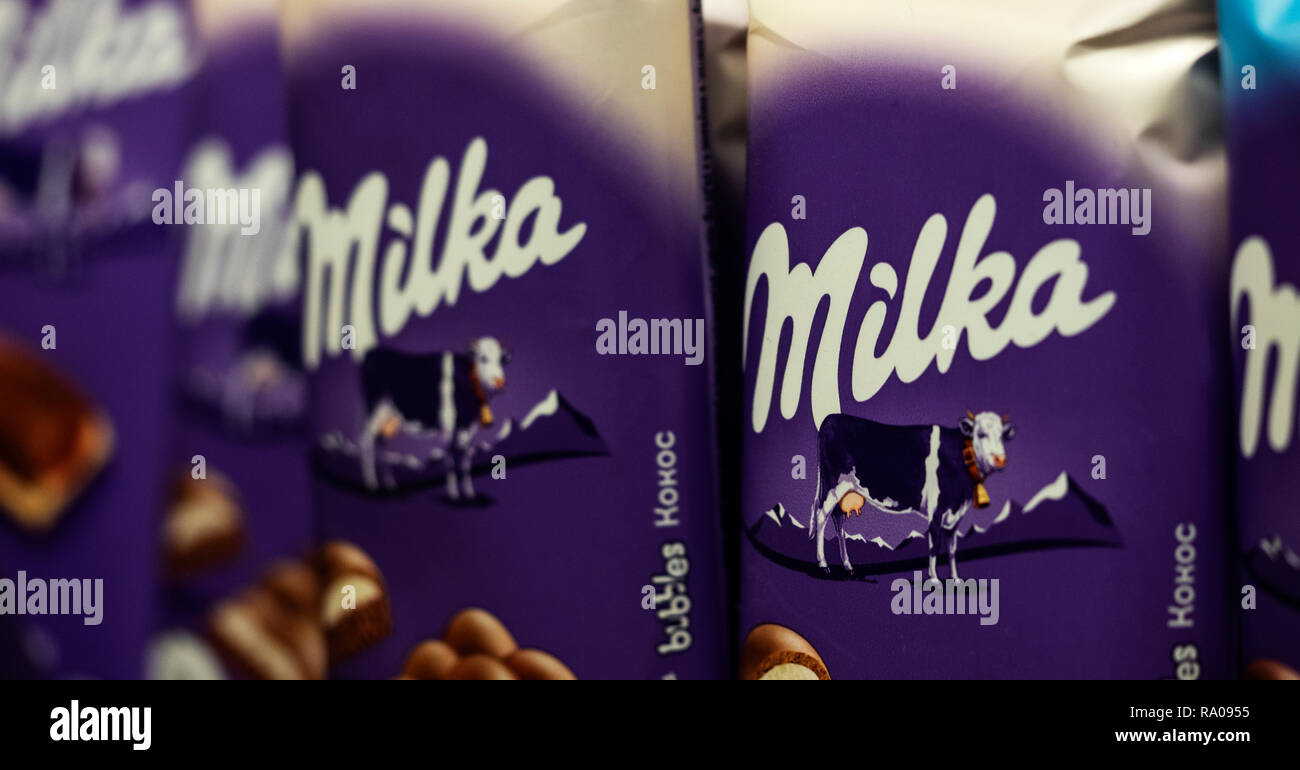 Milka chocolate in the store Stock Photo - Alamy