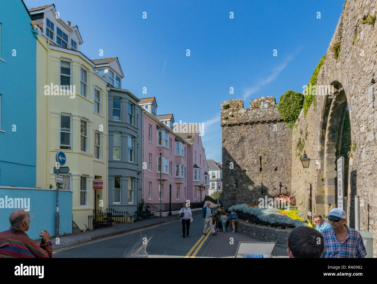Street views of Tenby Town. Please credit: Phillip Roberts Stock Photo ...