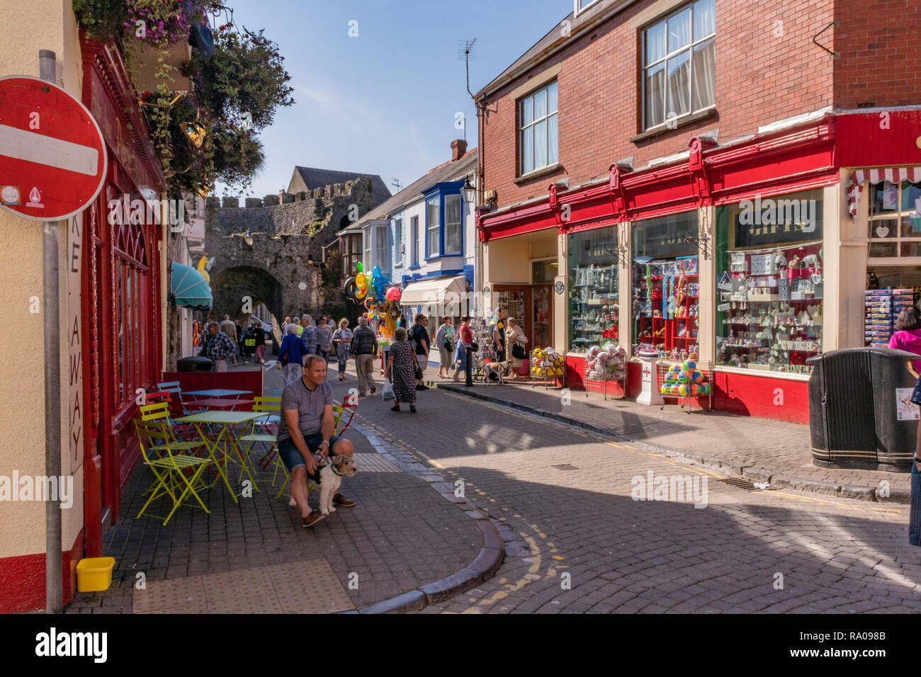 Street views of Tenby Town. Please credit: Phillip Roberts Stock Photo ...