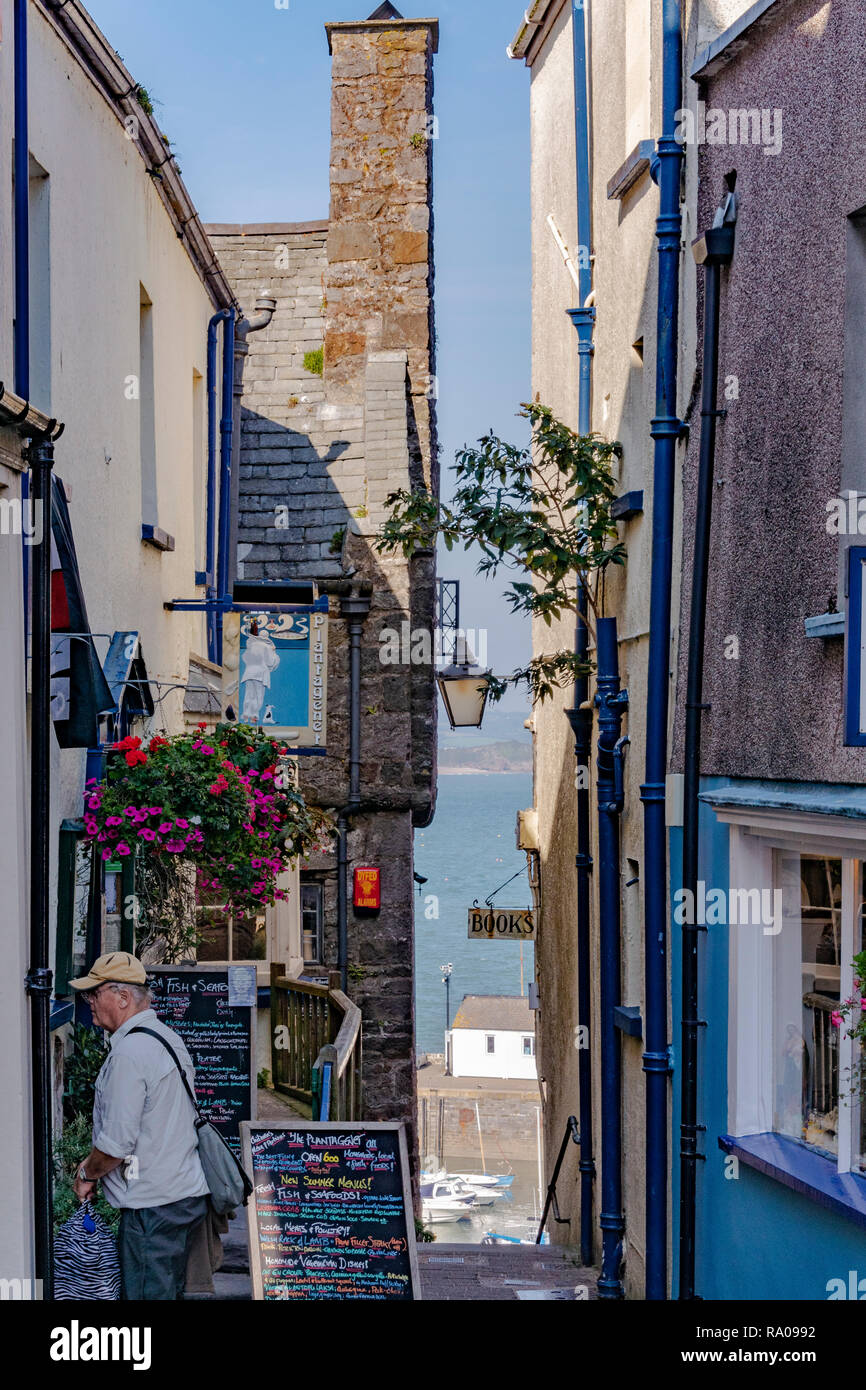 Street views of Tenby Town. Please credit: Phillip Roberts Stock Photo ...