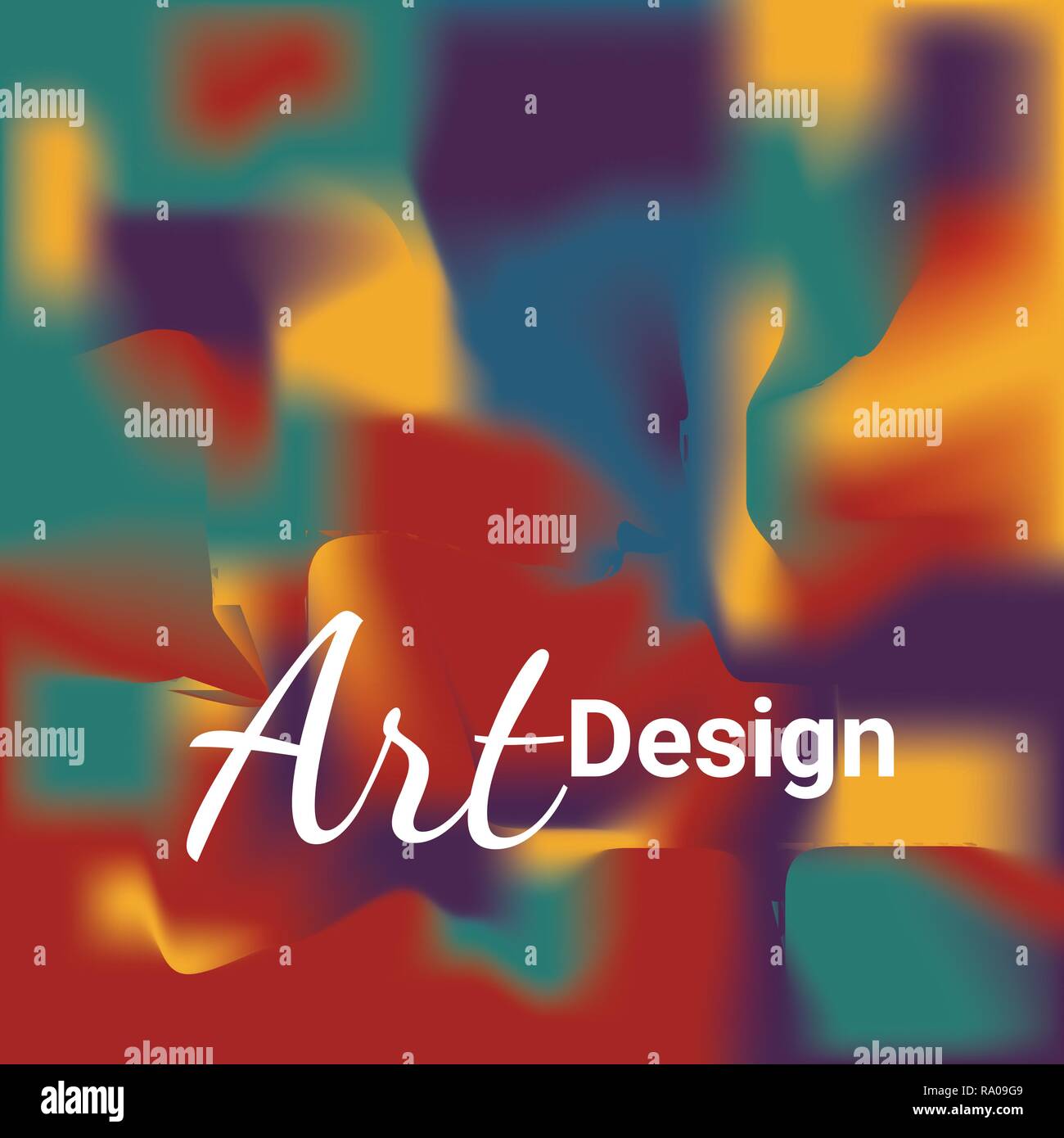 Abstract blurred gradient mesh background. Colorful smooth banner ...