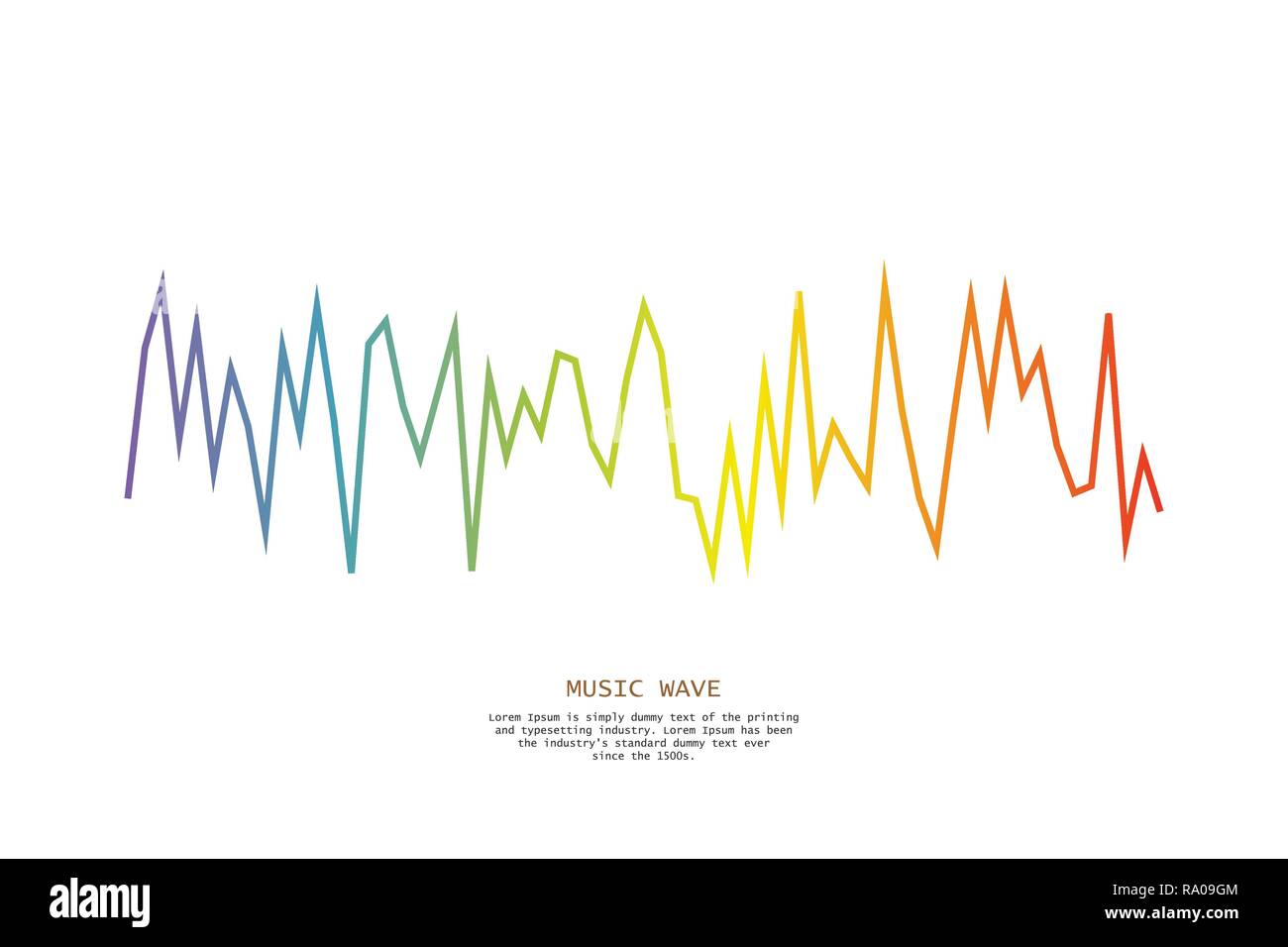 Pulse music player. Audio colorful wave logo Stock Vector Image & Art ...