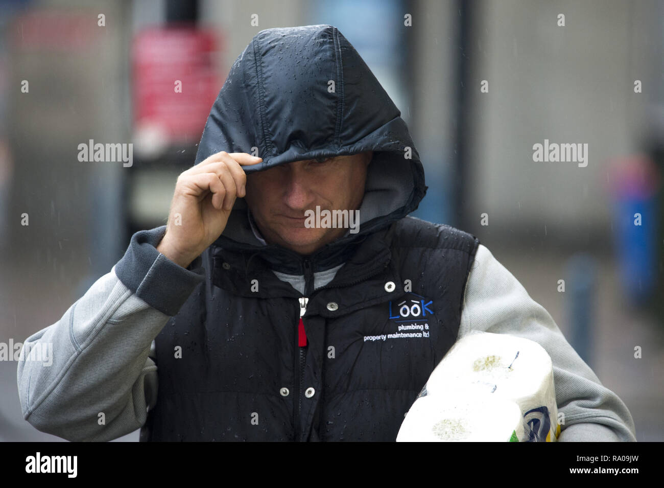 Troon experiences a yellow Met weather warning for high winds and rain ...