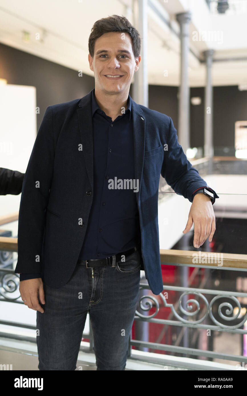 Christian Galvez attends a presentation of the exhibition 'Leonardo da ...