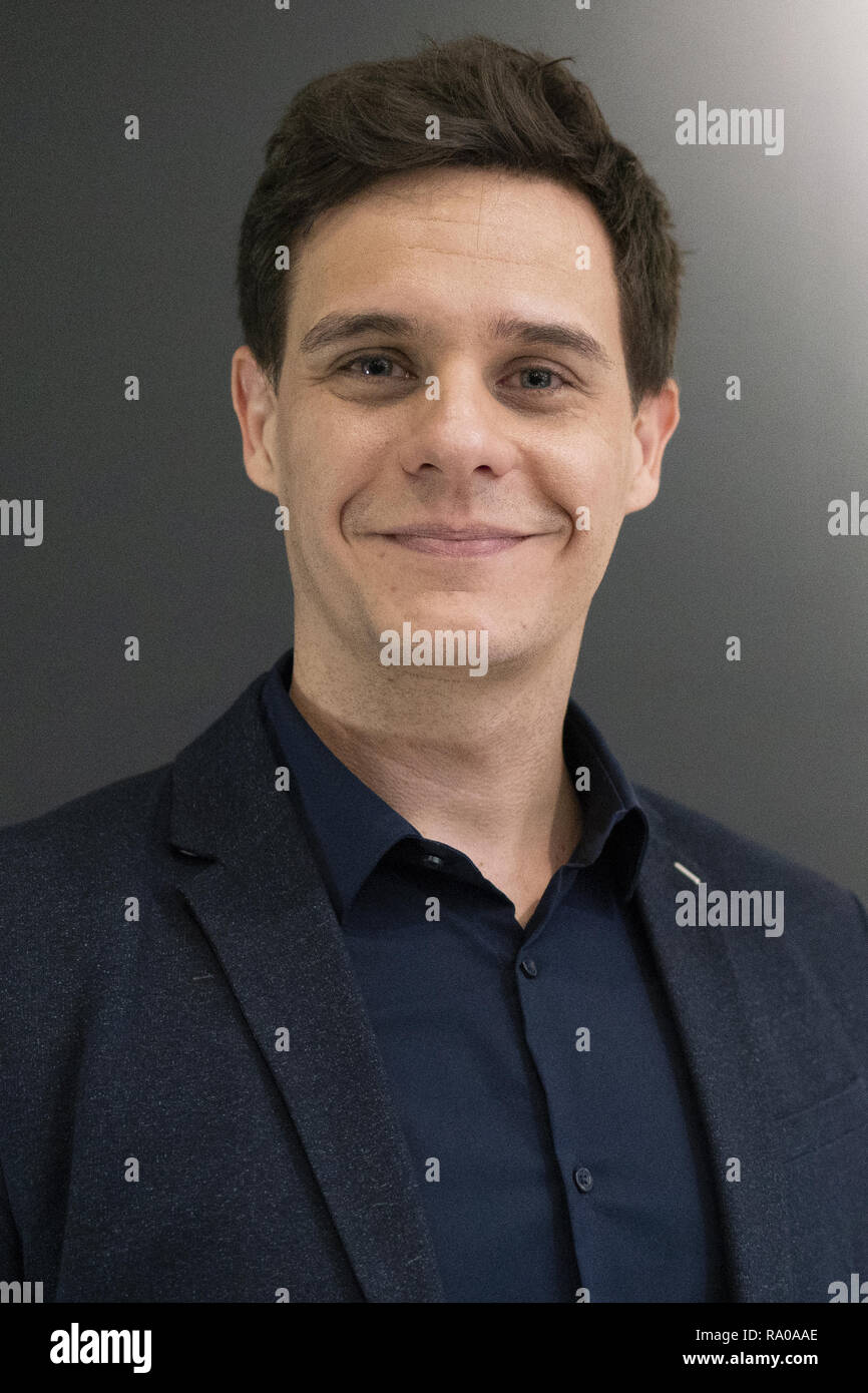 Christian Galvez attends a presentation of the exhibition 'Leonardo da ...