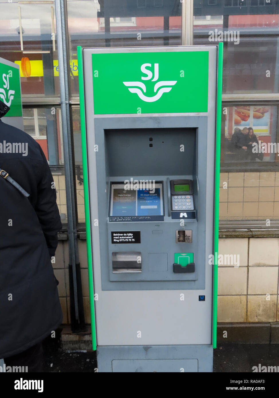 TICKET MACHINE for the railway Stock Photo - Alamy