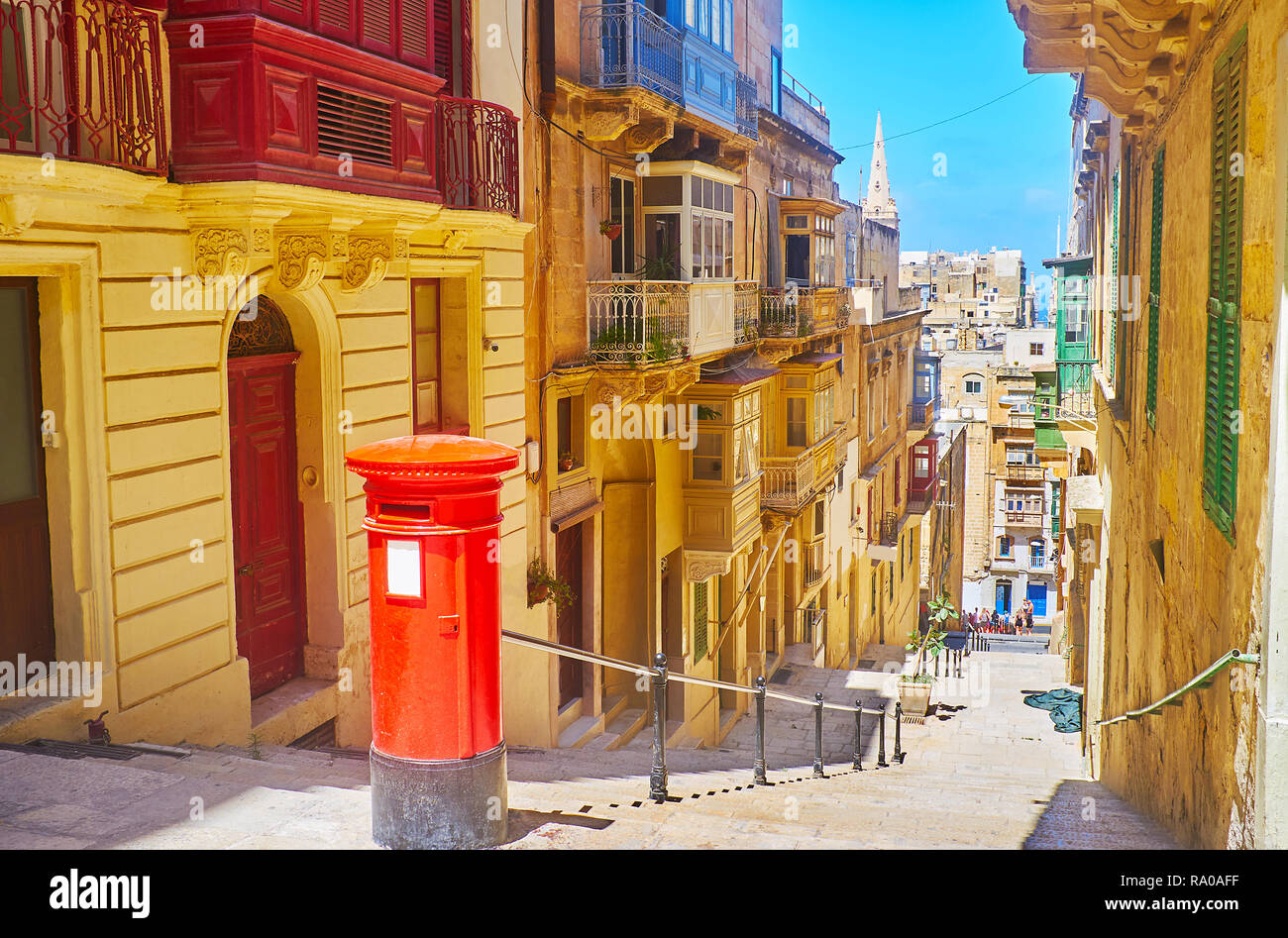 Malta postbox hi-res stock photography and images - Alamy