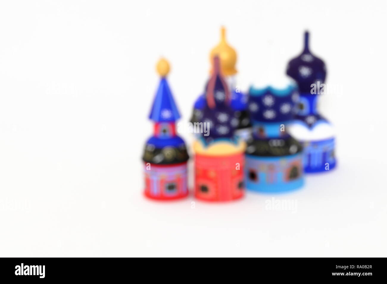 Set of wood painted cupola tower toy, orthodox towers toy, mausoleum ...