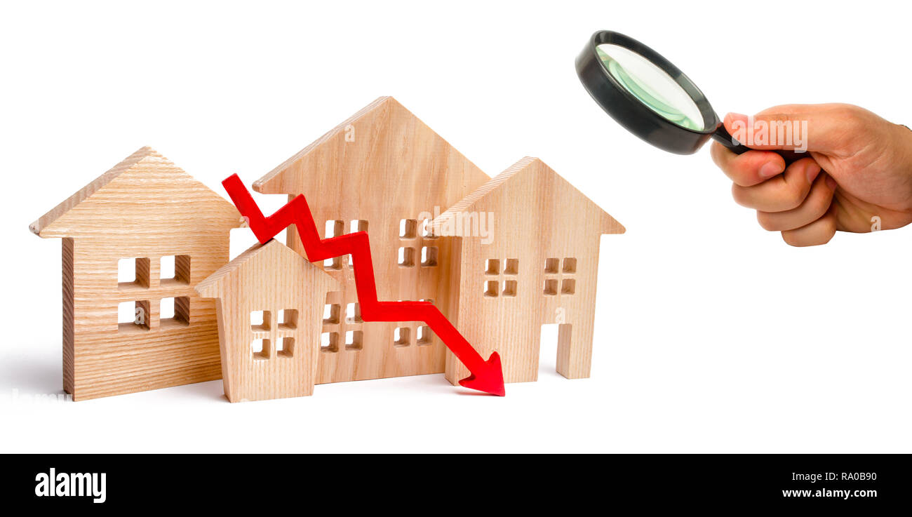 a decline in property prices. population decline. falling interest on ...