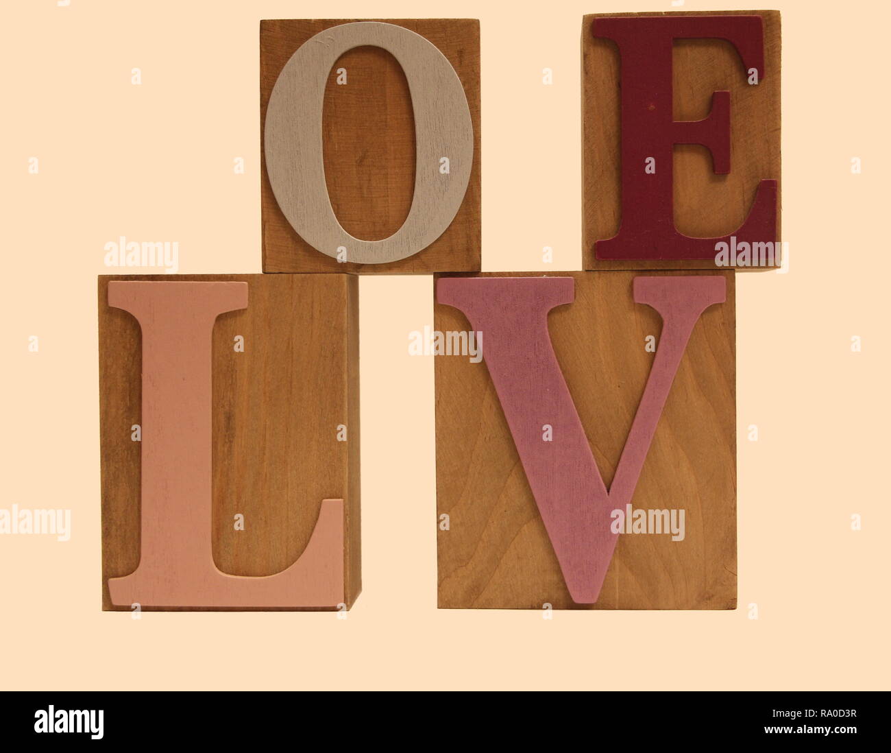 3d block letters hi-res stock photography and images - Alamy