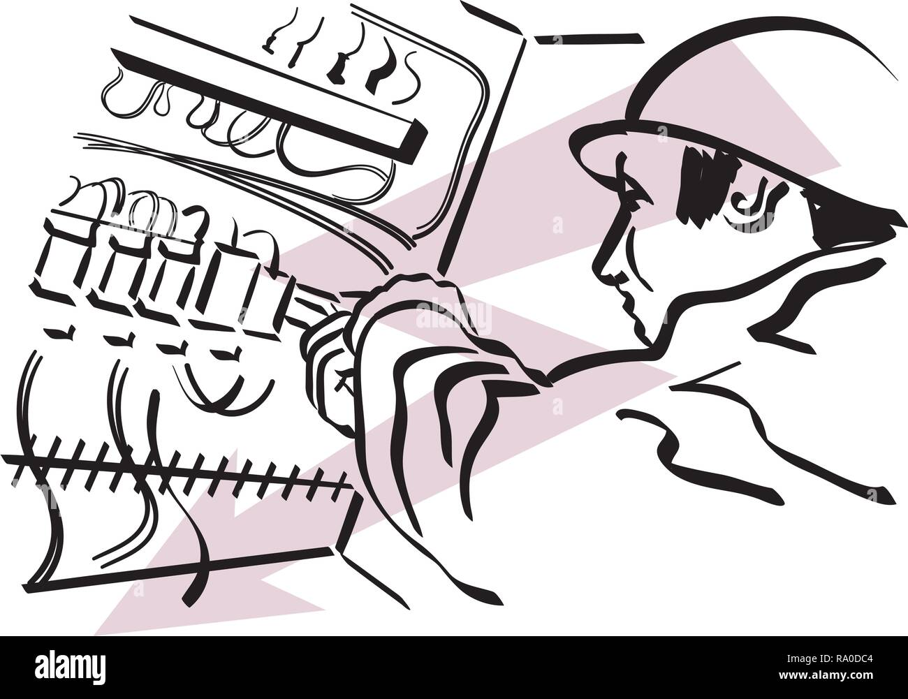 Electricians At Work Clipart