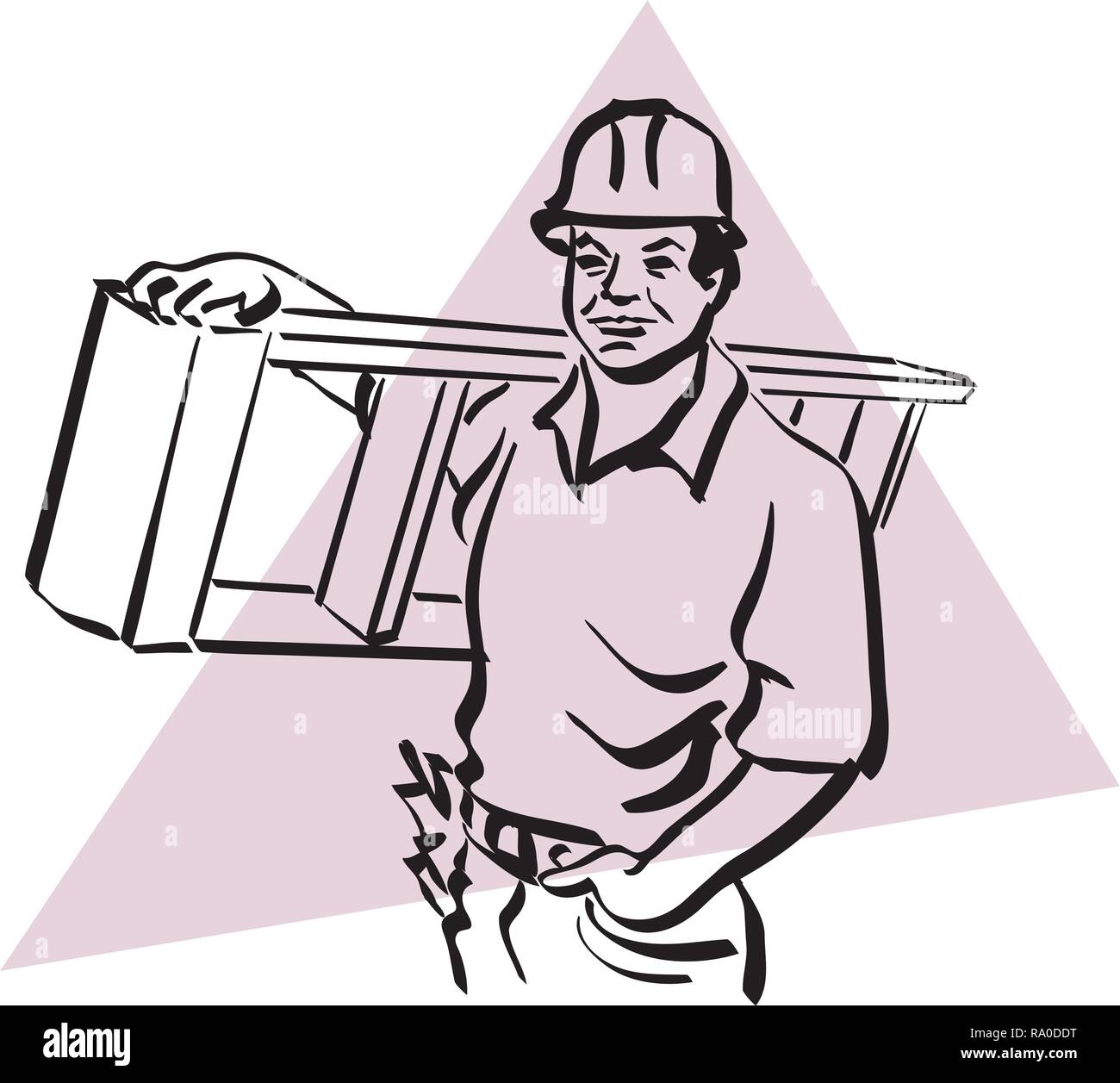 Drawing Building Construction Workers