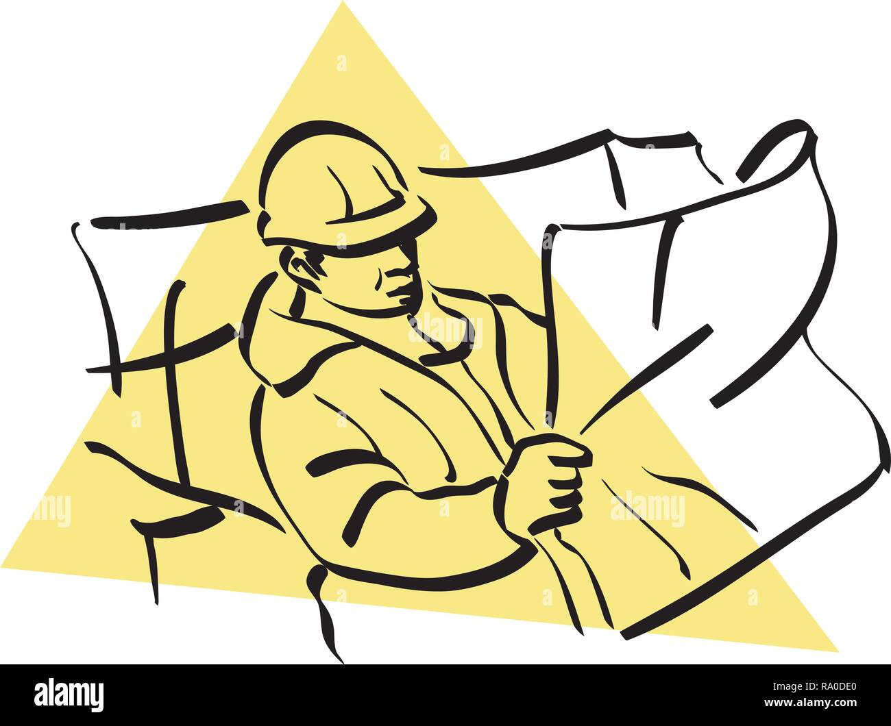 Illustrated worker Stock Vector Images - Alamy