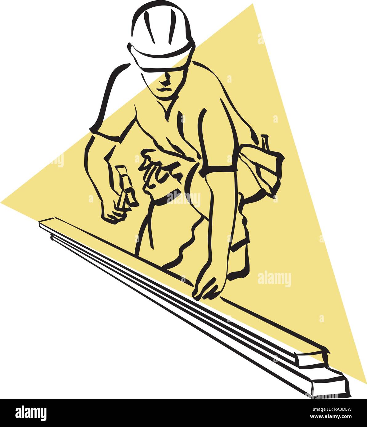 Illustrated worker Stock Vector Images - Alamy