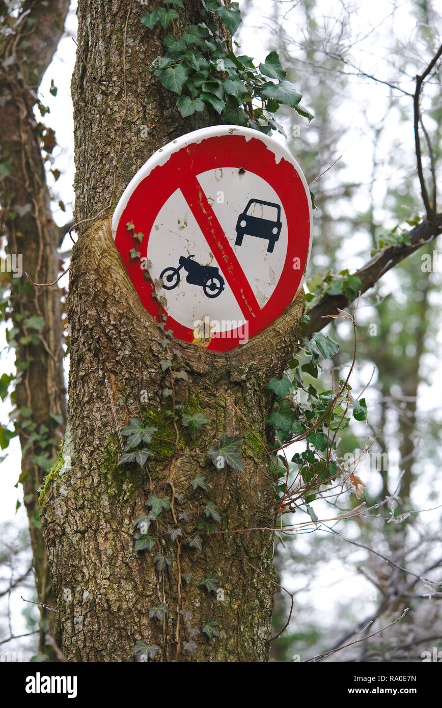 Pedestrian Traffic Prohibited Sign High Resolution Stock Photography ...