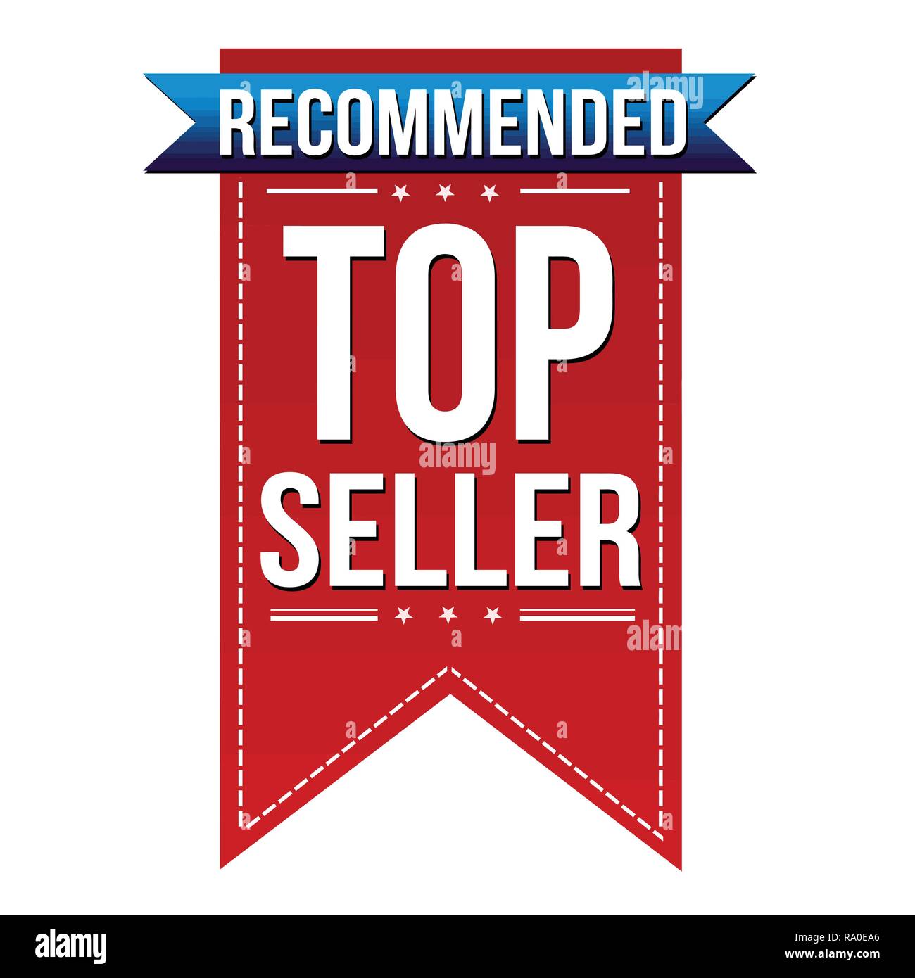 Top seller banner design on white background, vector illustration Stock ...