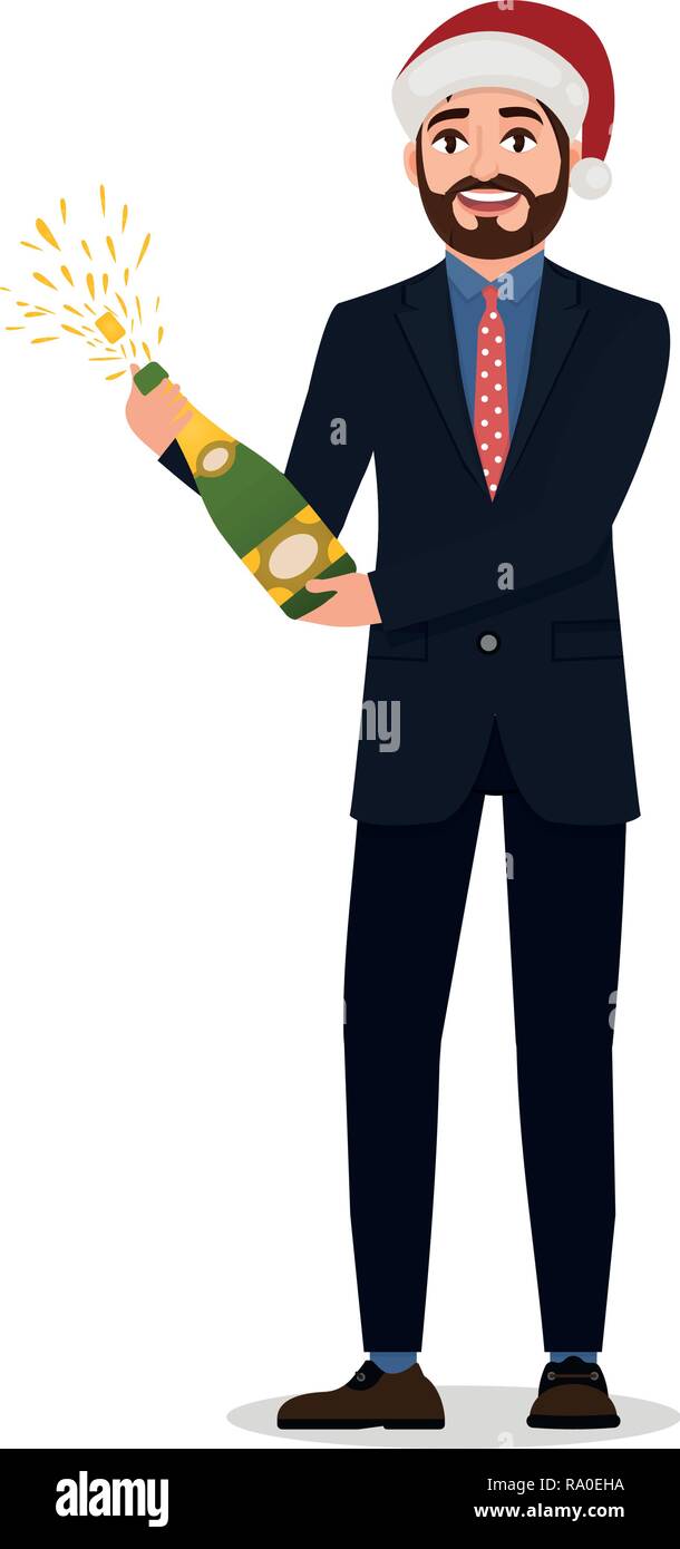 Happy new year handsome Stock Vector Images - Alamy