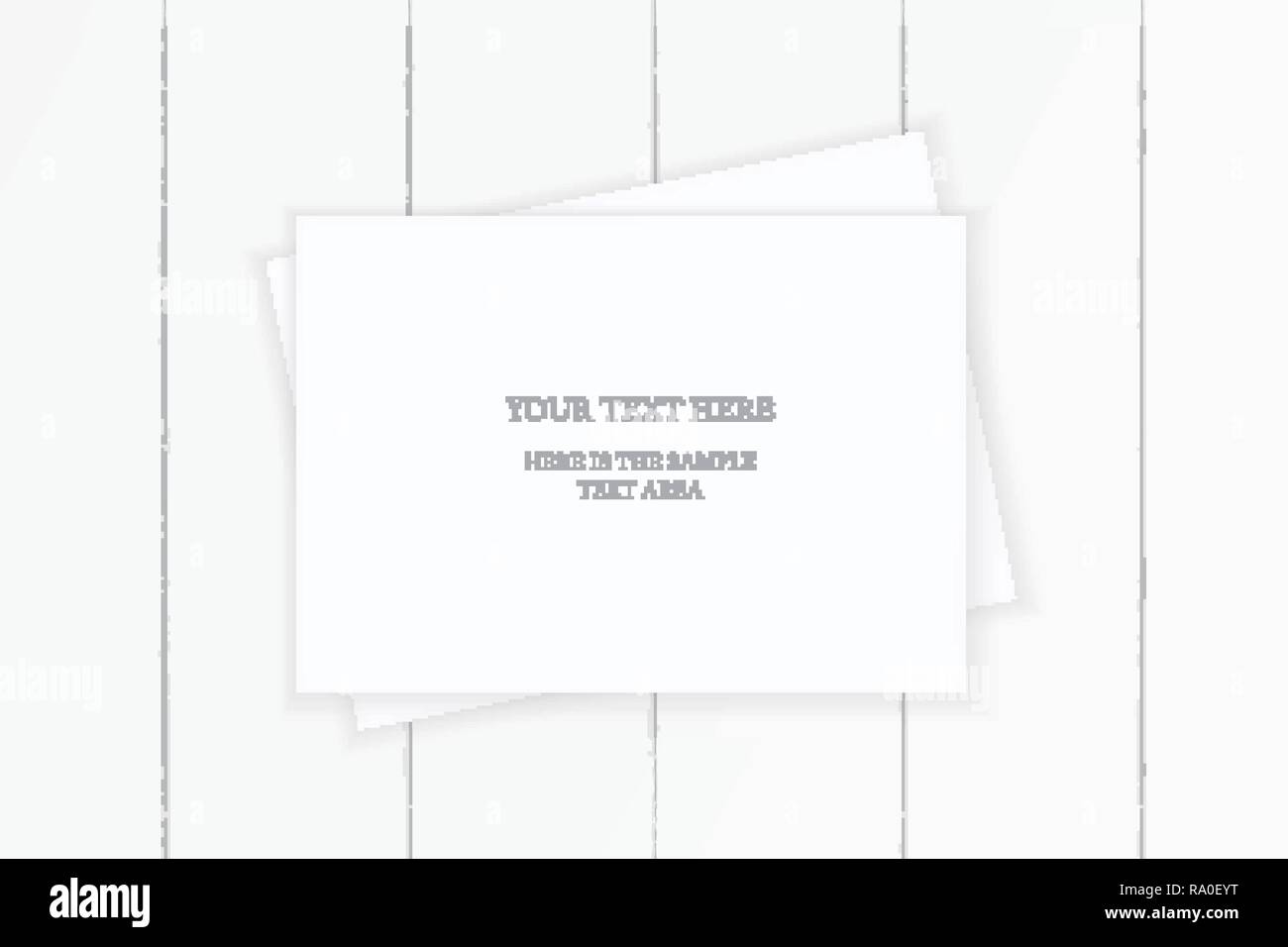 Mockup wooden frame flat Stock Vector Images - Alamy