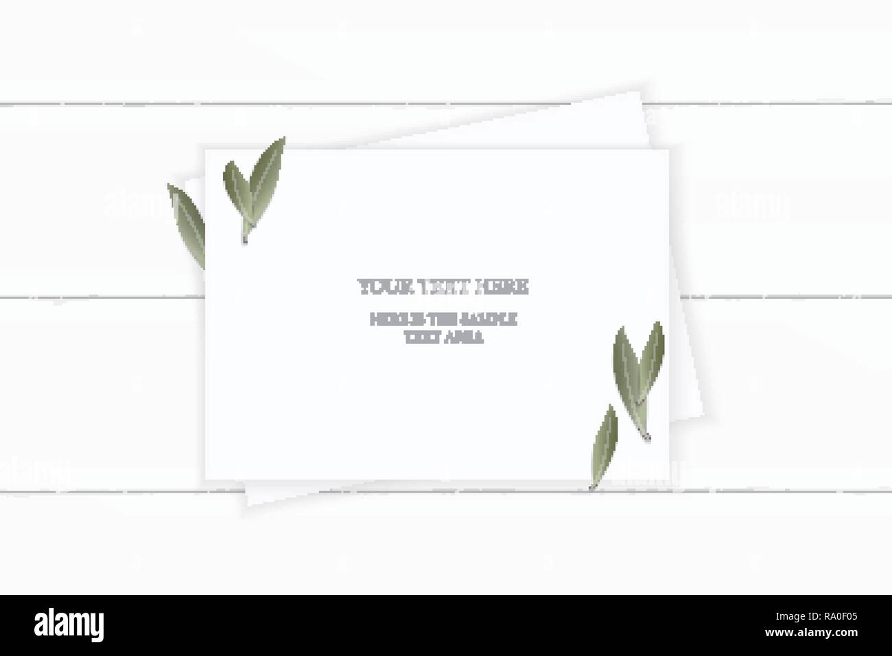 Mockup wooden frame flat Stock Vector Images - Alamy