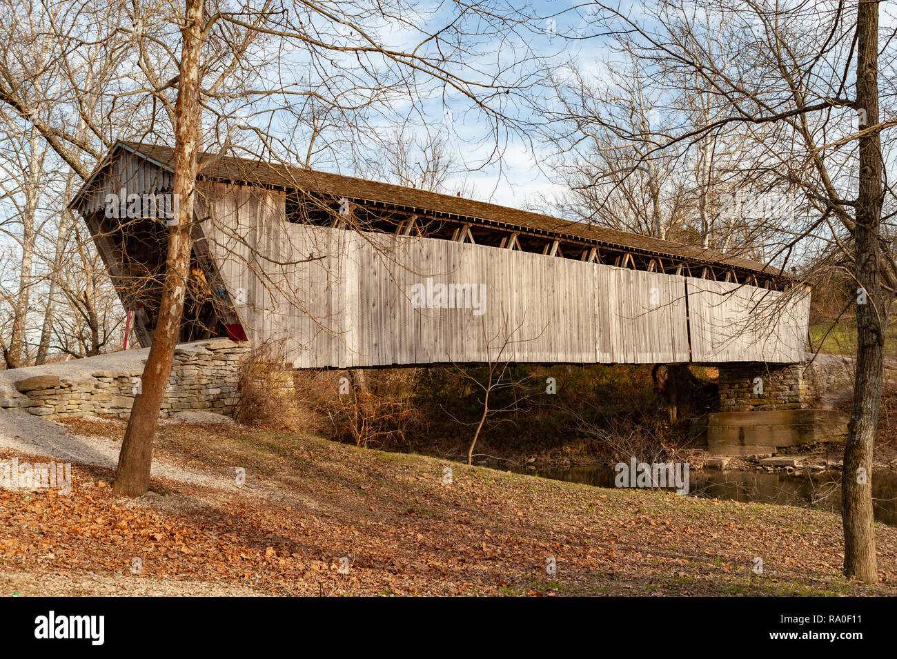 Switzer Covered Bridge in Franklin County Kentucky Stock Photo - Alamy