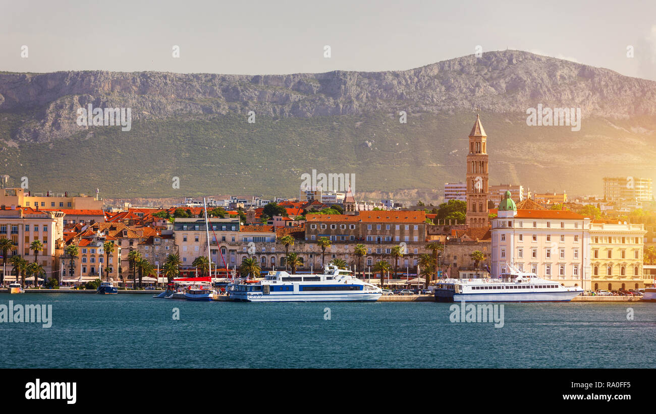 Split, Croatia (region of Dalmatia). UNESCO World Heritage Site. View ...