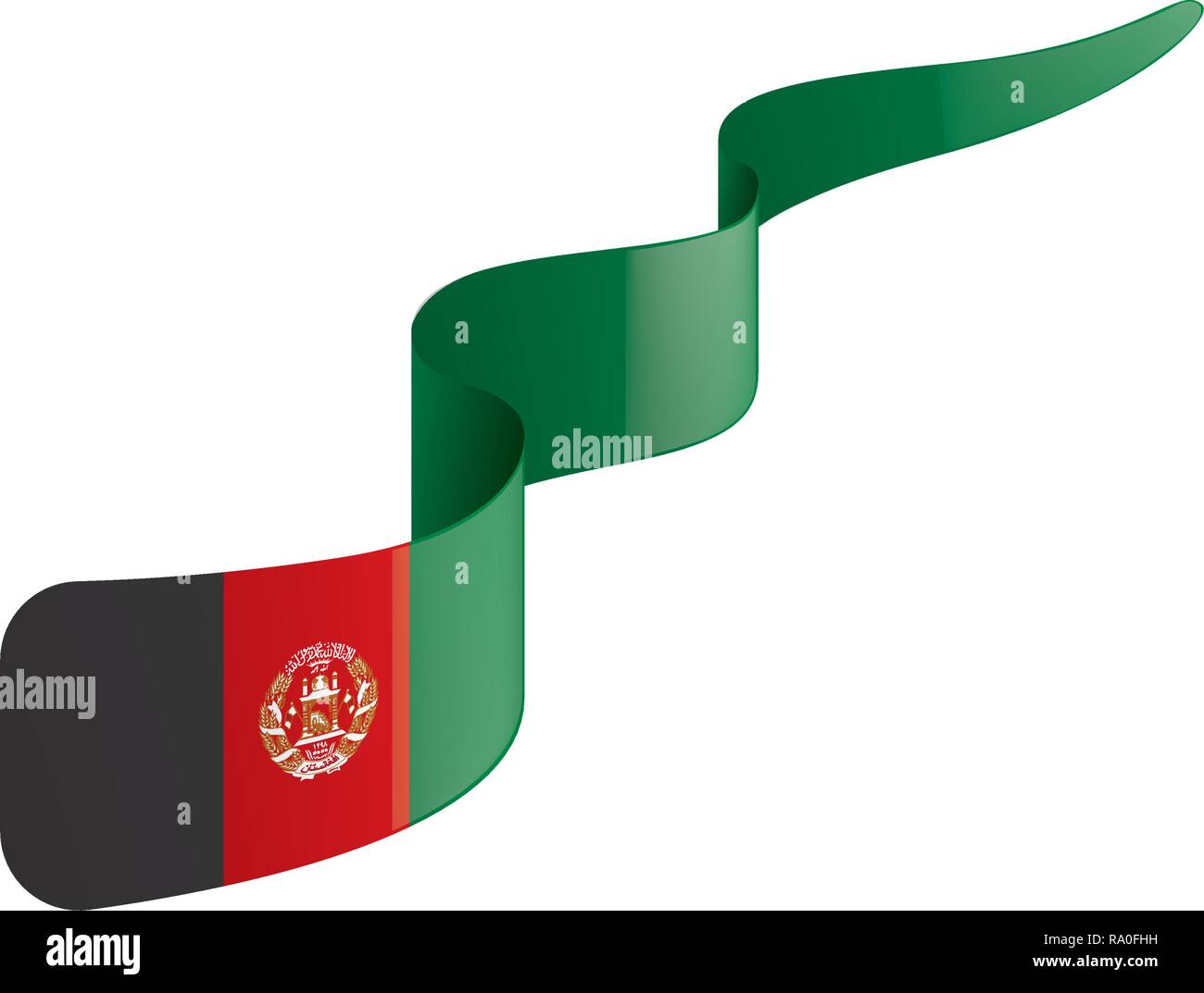 Afghanistan flag, vector illustration on a white background Stock ...