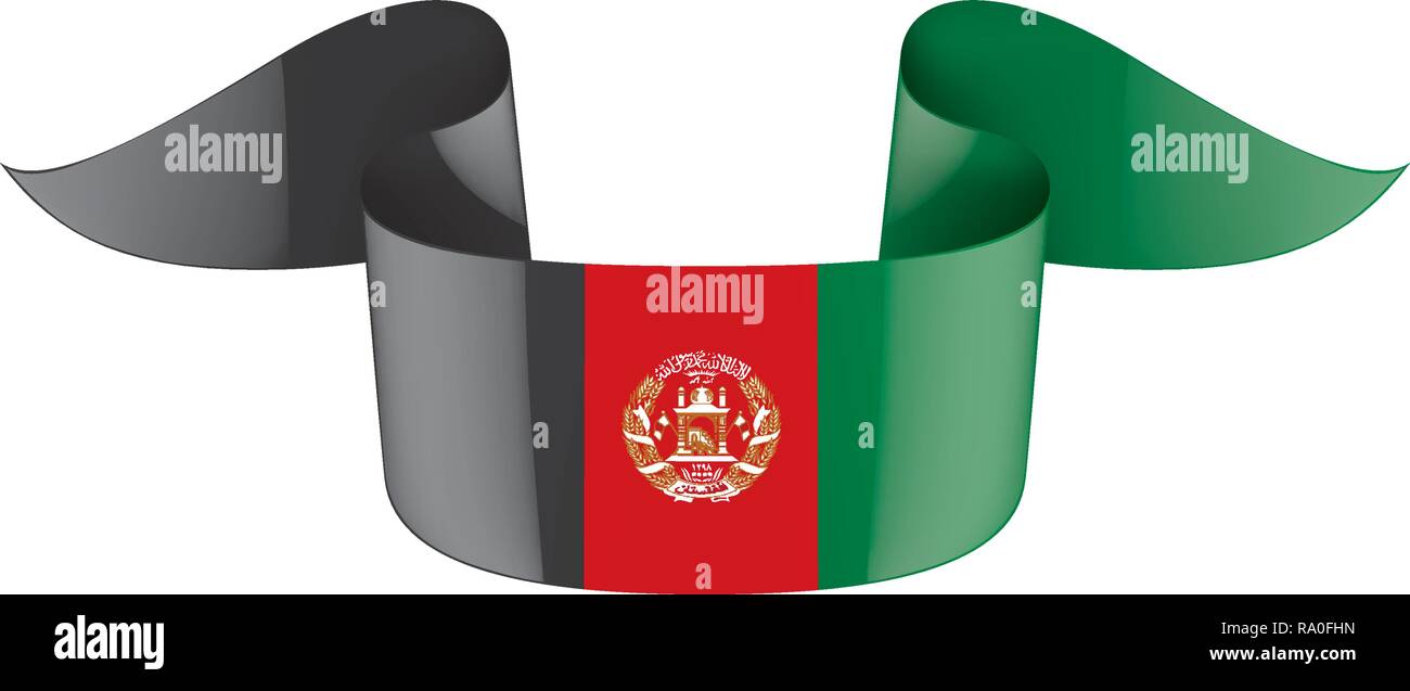 Afghanistan flag, vector illustration on a white background Stock ...