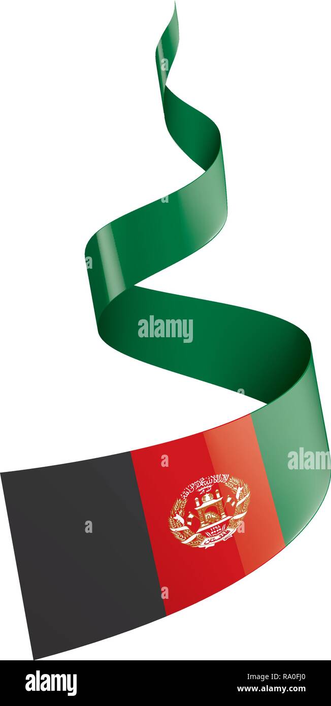 Afghanistan flag, vector illustration on a white background Stock ...