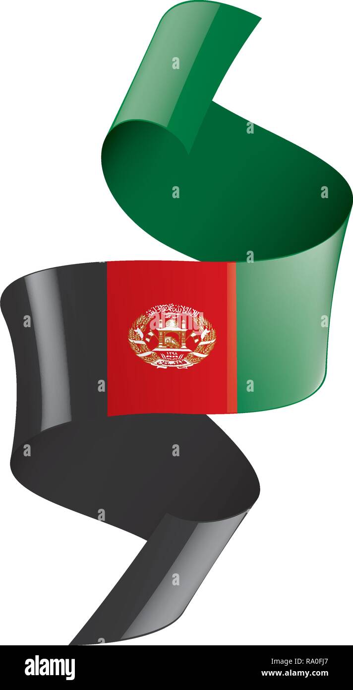 Afghanistan flag, vector illustration on a white background Stock ...