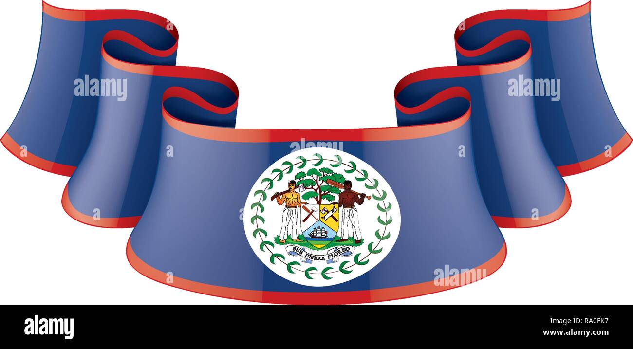 Belize flag, vector illustration on a white background Stock Vector ...