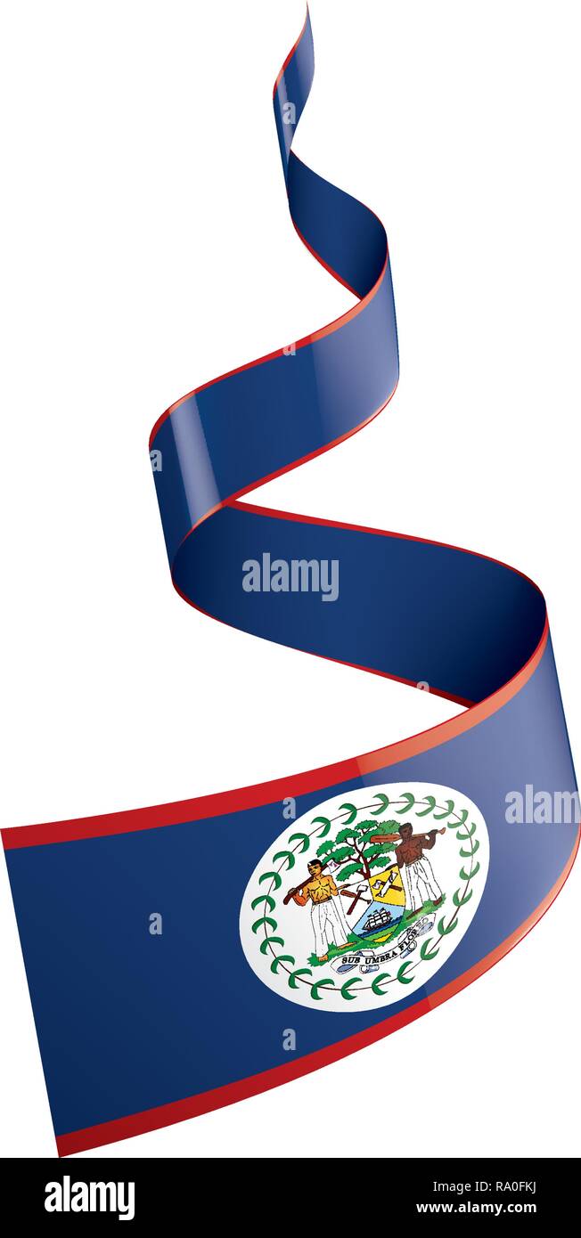 Belize flag, vector illustration on a white background Stock Vector ...