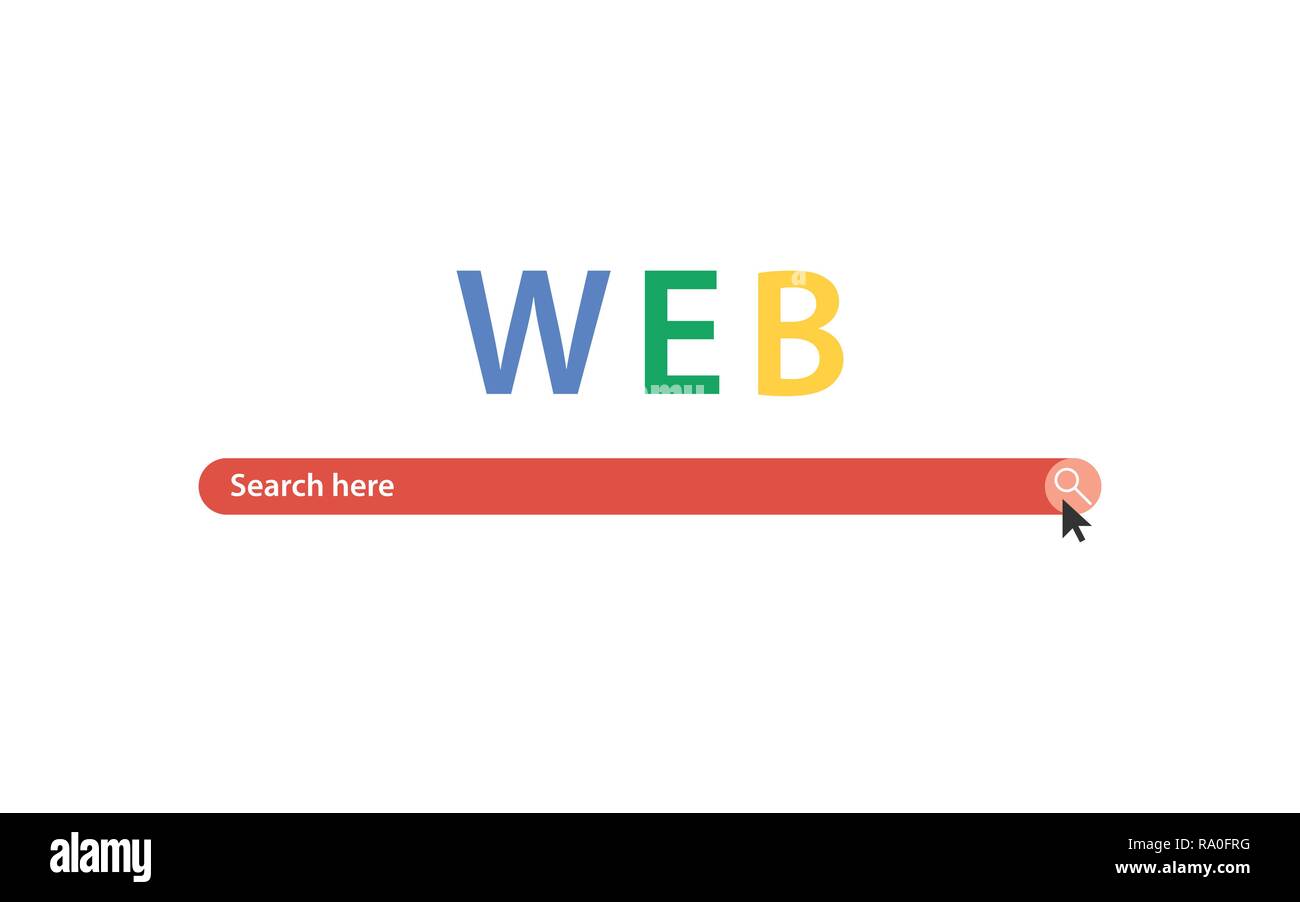 Colorful web search Stock Vector Image & Art - Alamy