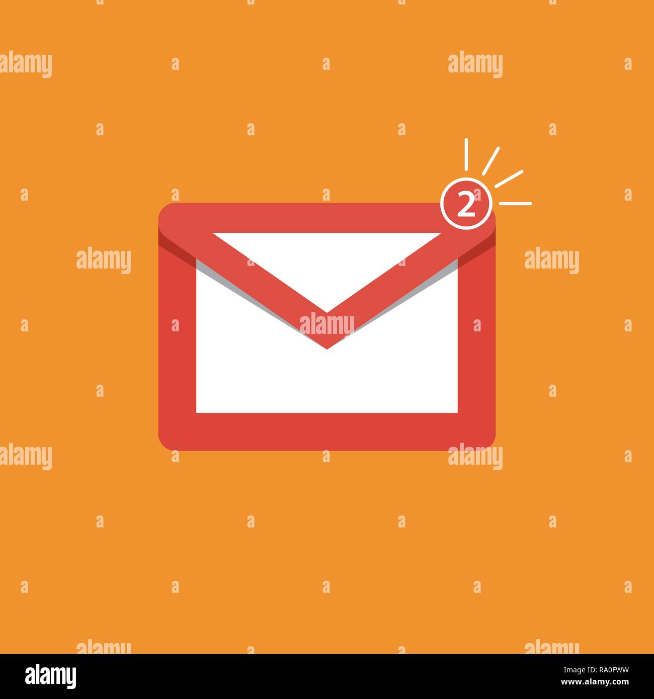 Mail delivery flat icon Stock Vector Images - Alamy