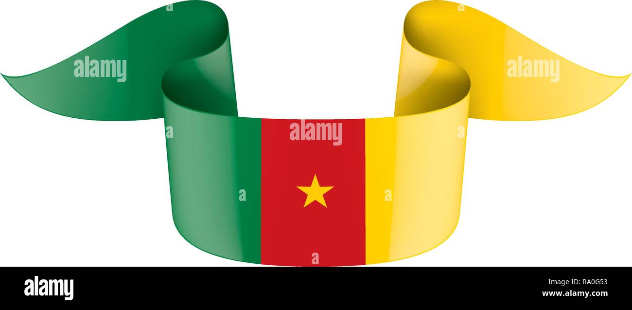 Cameroon flag, vector illustration on a white background Stock Vector ...