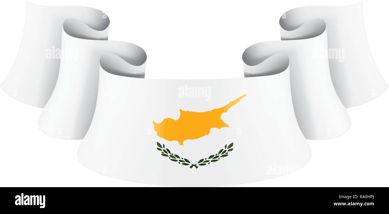Cyprus flag, vector illustration on a white background Stock Vector ...