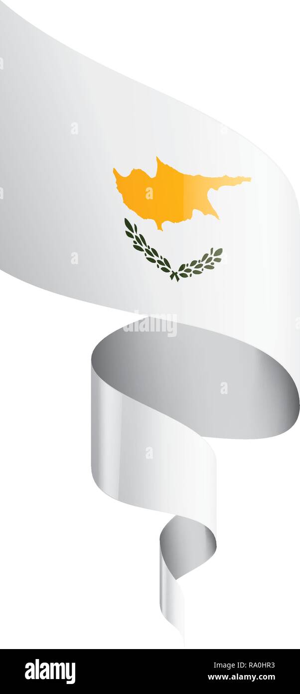 Cyprus flag, vector illustration on a white background Stock Vector ...