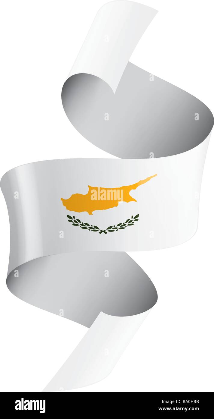 Cyprus flag, vector illustration on a white background Stock Vector ...