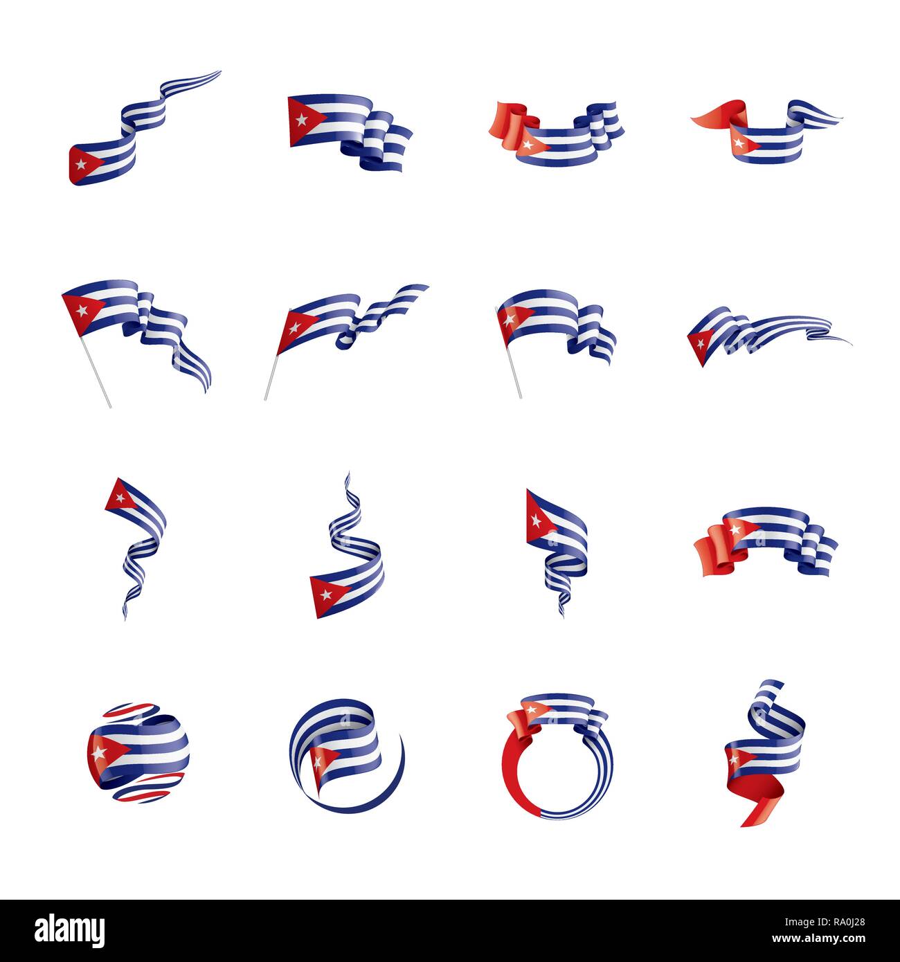 Cuban official flag Cut Out Stock Images & Pictures - Alamy