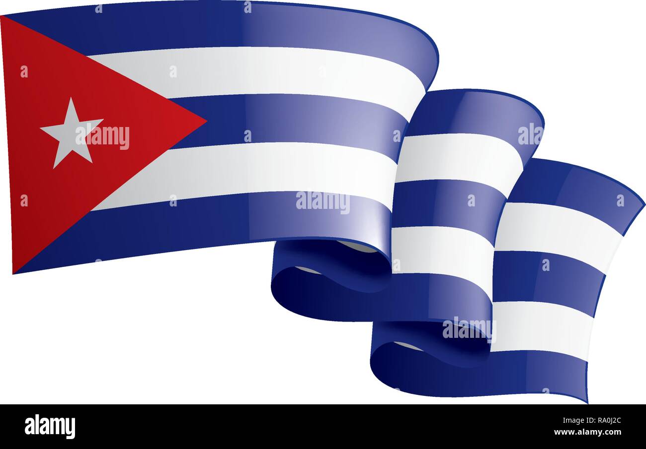 Cuba flag, vector illustration on a white background Stock Vector Image ...