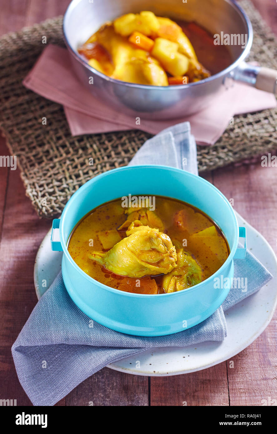 Chicken mussaman curry,Thai food Stock Photo - Alamy