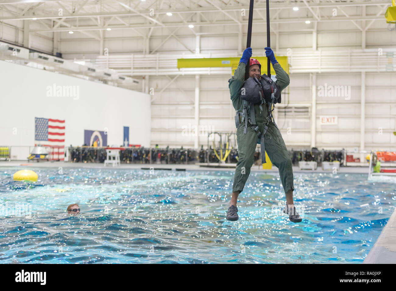 NASA commercial crew astronauts Josh Cassada trains in the Neutral ...