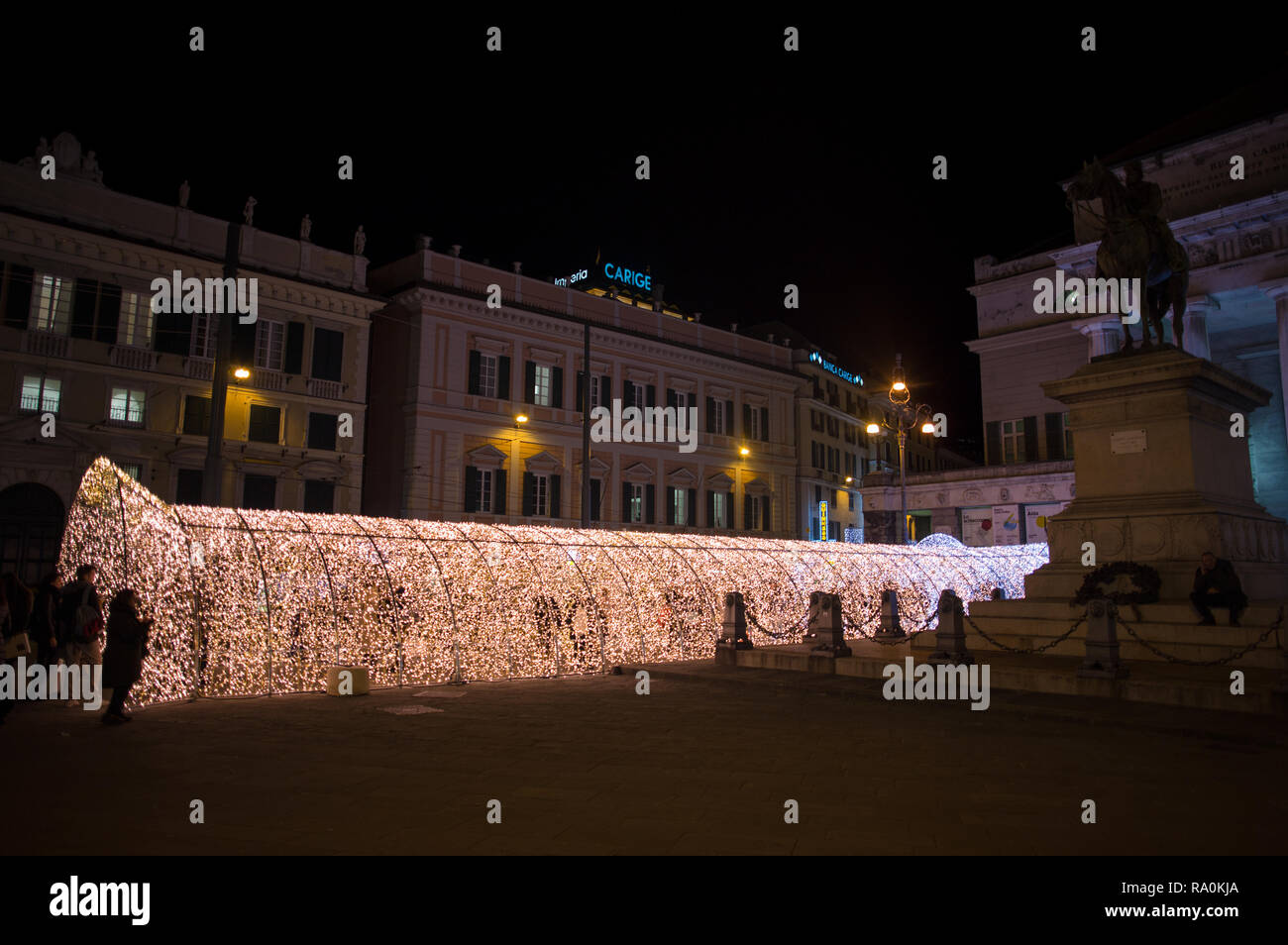 Christmas light tunnel hi-res stock photography and images - Alamy