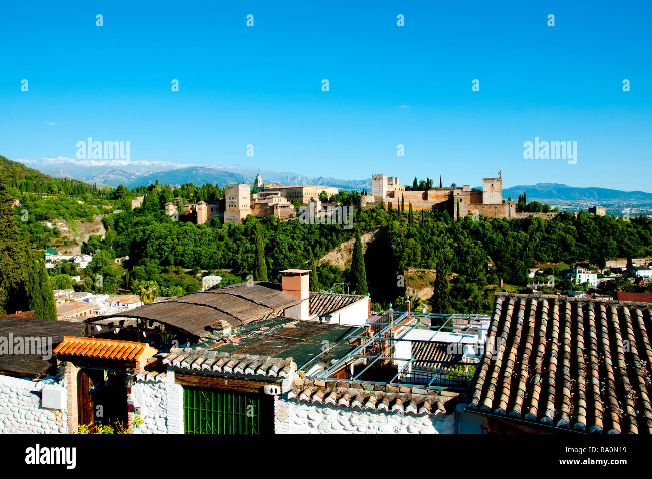 Granada alhambra palace aerial hi-res stock photography and images - Alamy